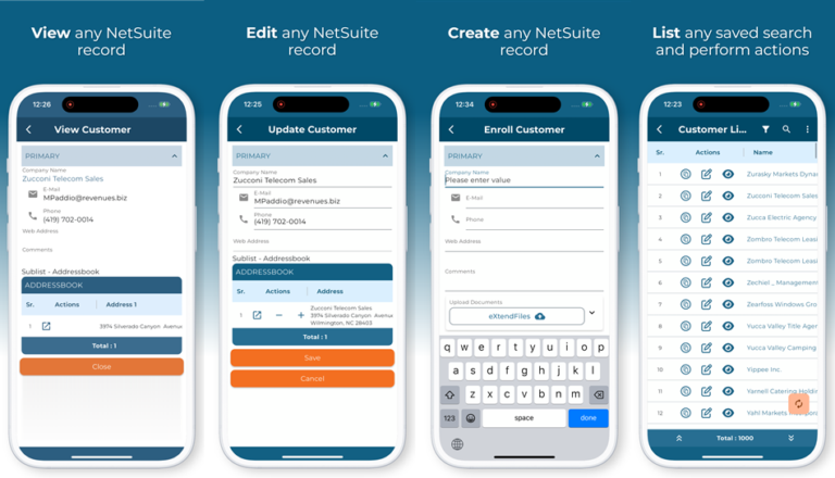 Mobile Applications For Netsuite Extendmobile